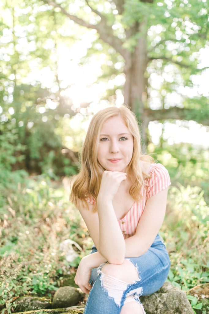 Senior Photos in a Childhood Orchard - kaycushman.com